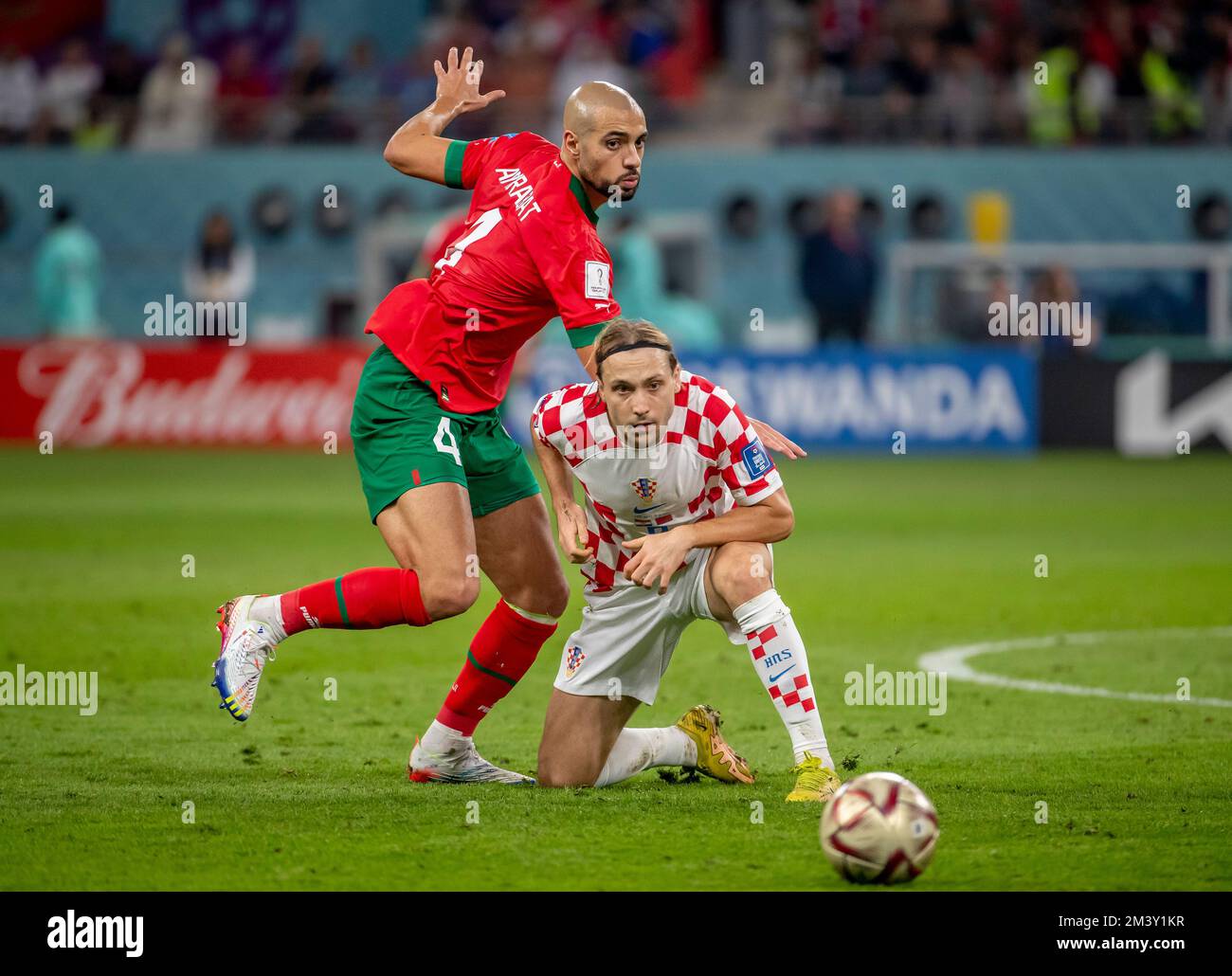 Doha, Qatar. 17th Dec, 2022. Party Croatia vs Morocco, match valid for ...