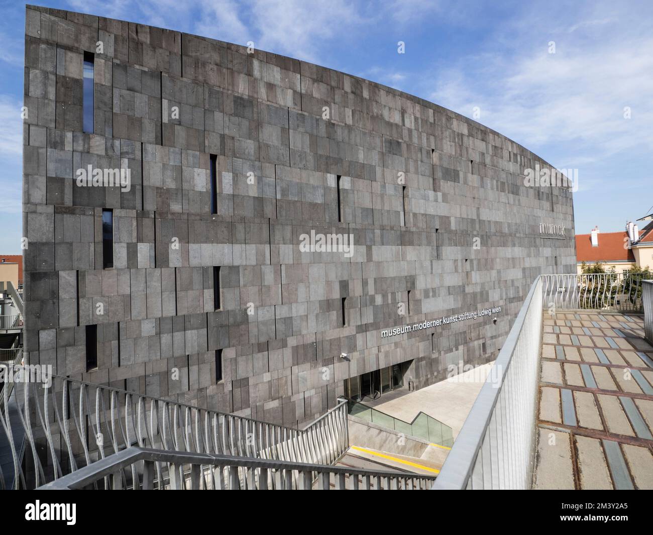 Exterior of Museum of Modern Art (mumok), Museum Quarter ...