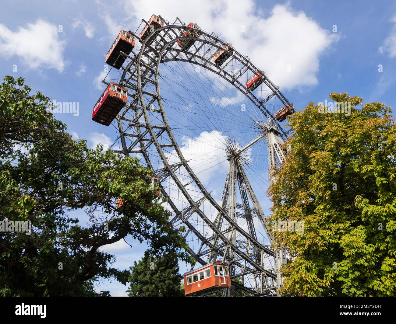 Giant Wheel (Riesenrad), Prater, Vienna, Austria, Europe Stock Photo ...