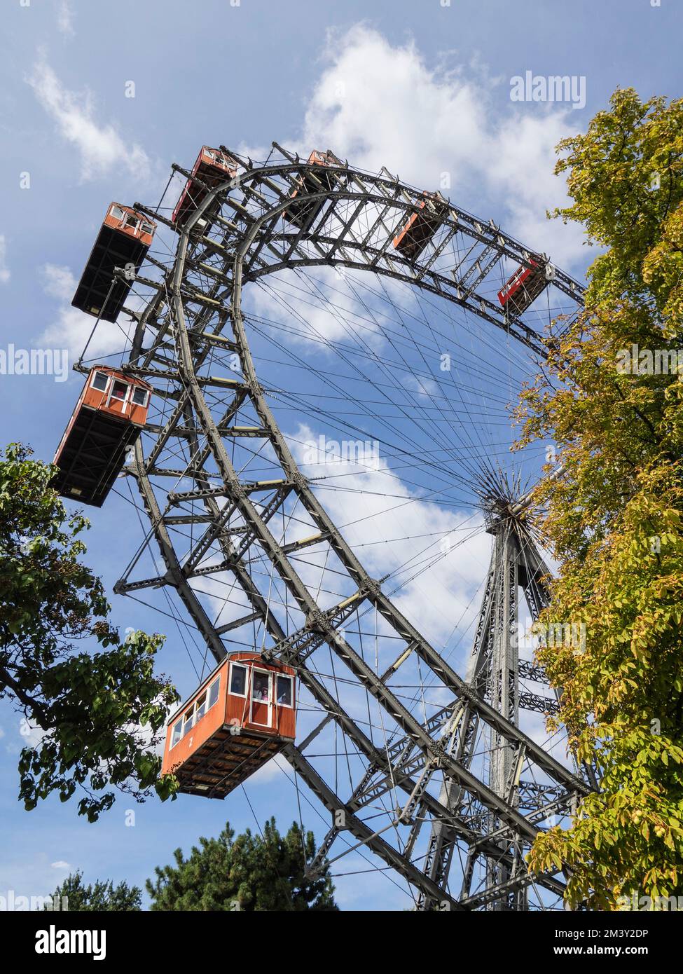 Giant Wheel (Riesenrad), Prater, Vienna, Austria, Europe Stock Photo ...