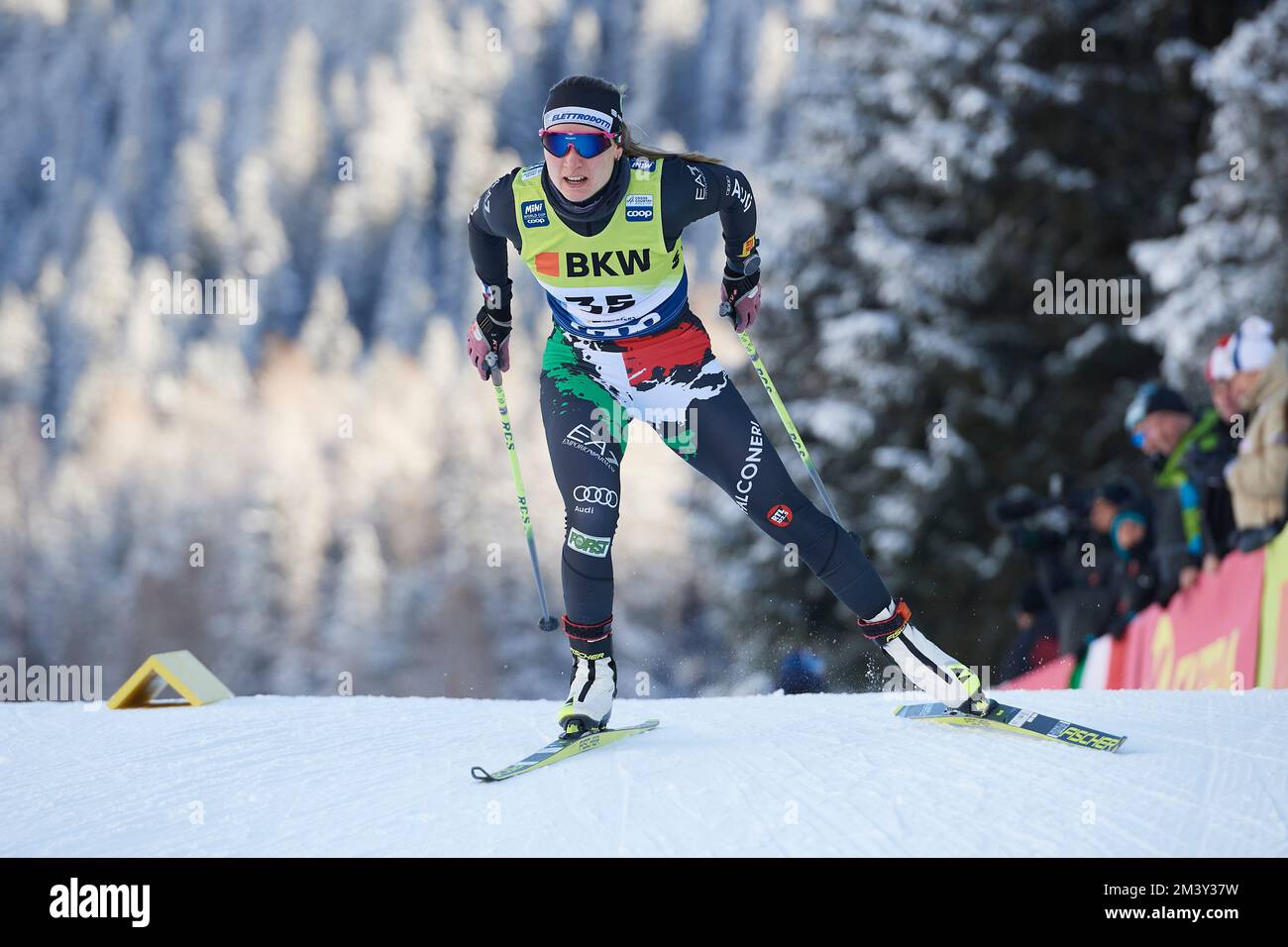 Davos Schweiz 17 Dezember 2022 Martina Di Centa Beim Sprint Rennen Am Fis Langlauf Weltcup