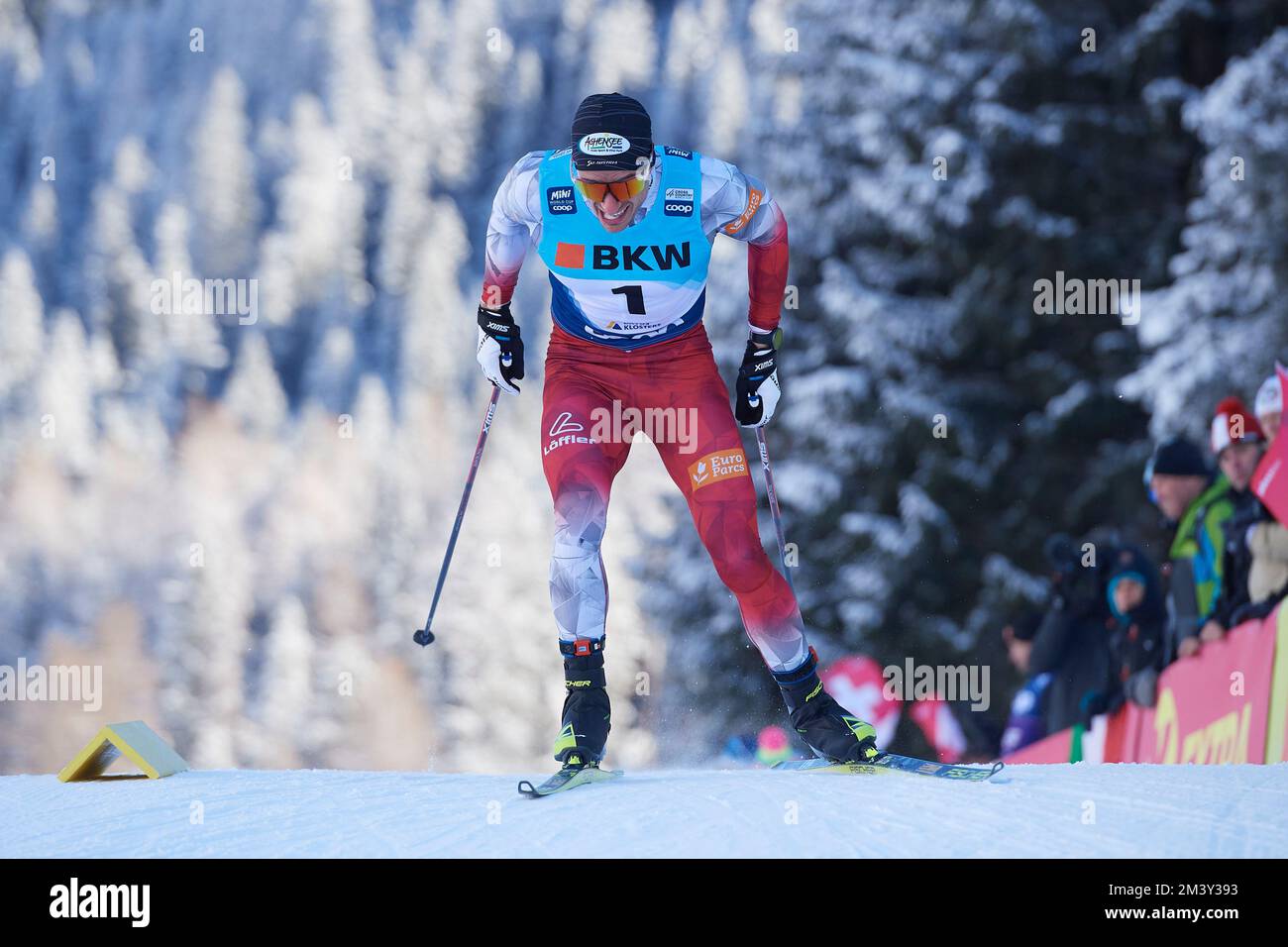 Davos, Schweiz, 17. Dezember 2022. Benjamin Moser beim Sprint Rennen am ... Davos, Schweiz, 17. Dezember 2022. Benjamin Moser beim Sprint Rennen am ...