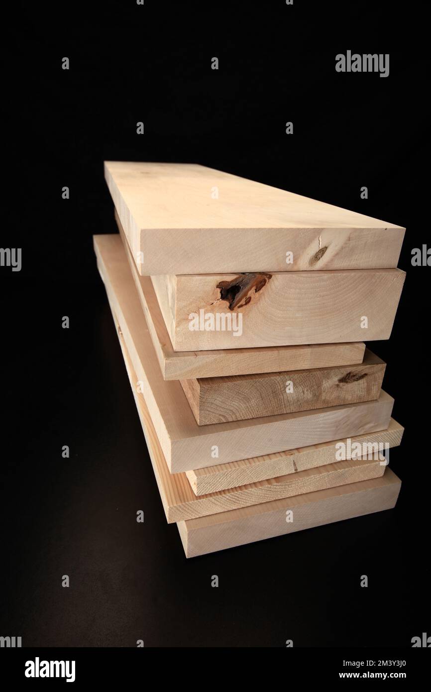 wooden boards wood blocking board Stock Photo - Alamy