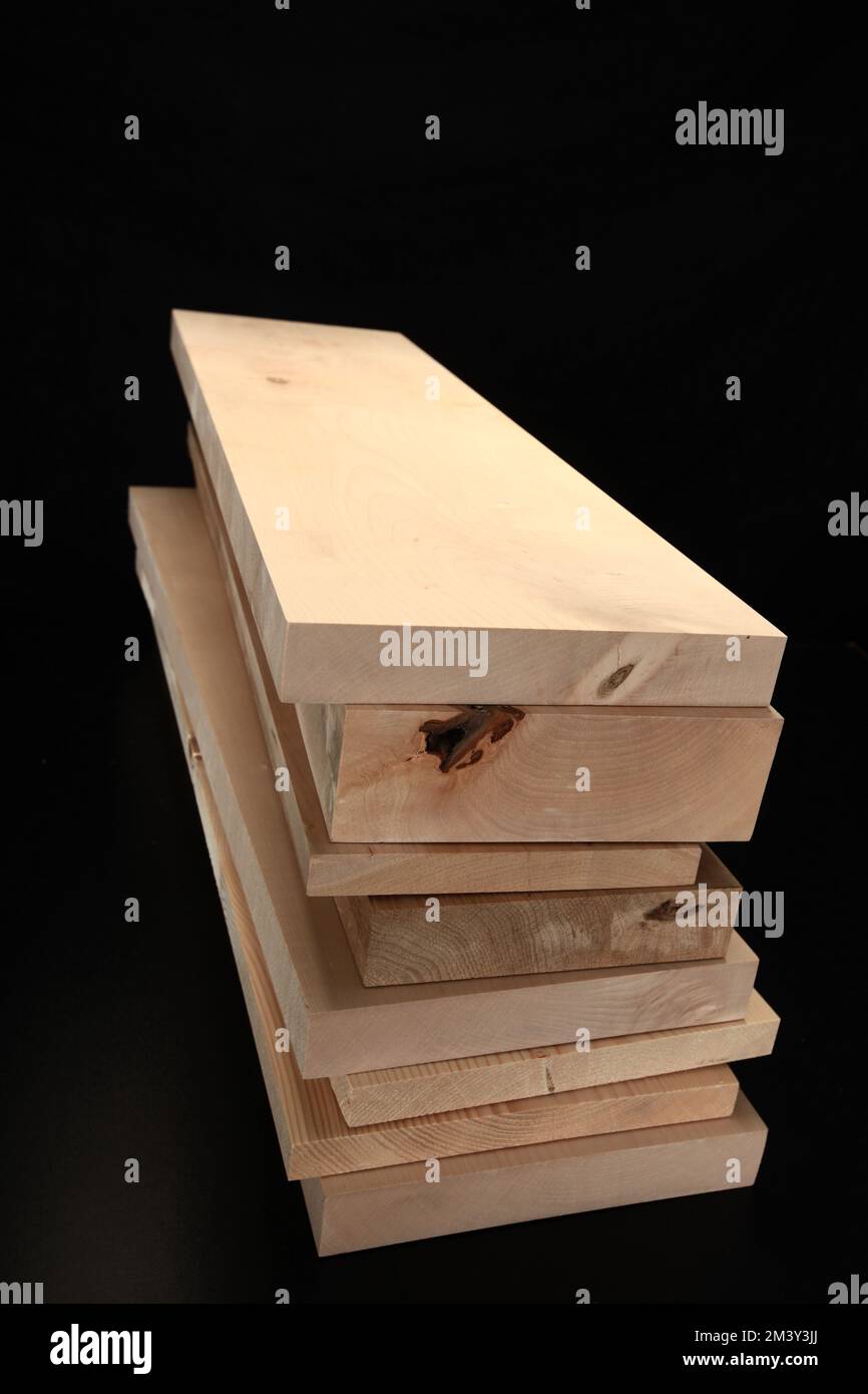 wooden boards wood blocking board Stock Photo - Alamy