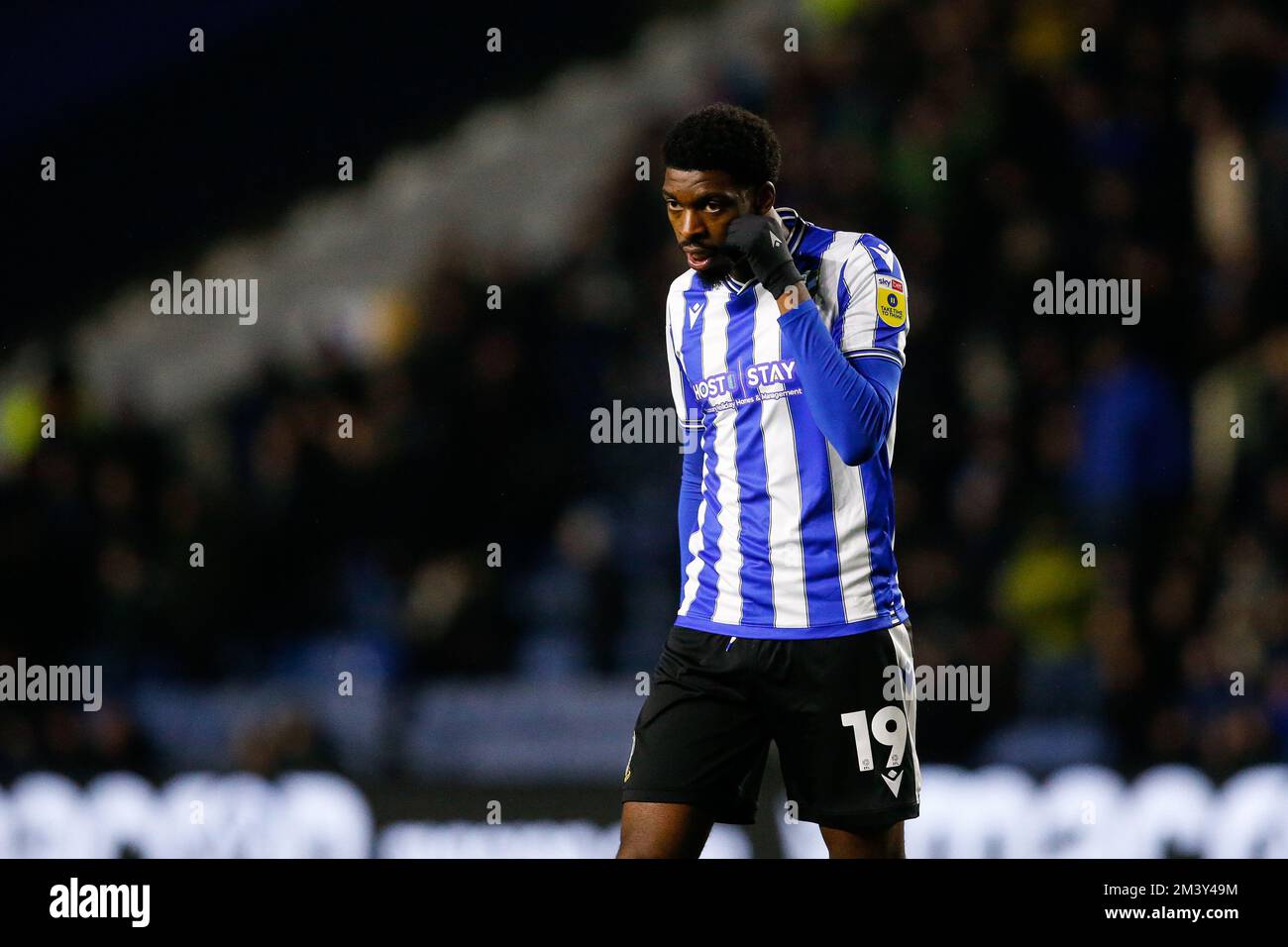 Tyreeq Bakinson #19 of Sheffield Wednesday during the Sky Bet League 1 ...