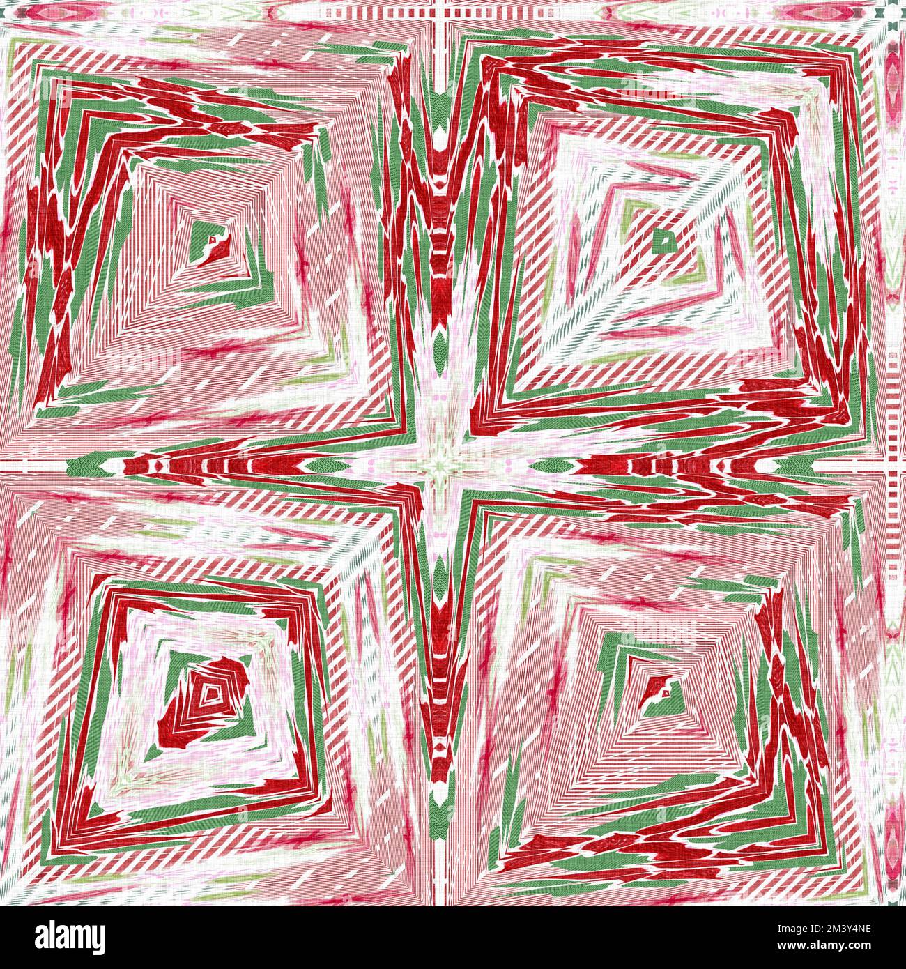 Christmas geometric gift wrap pattern. Contemporary holiday quilt with ...