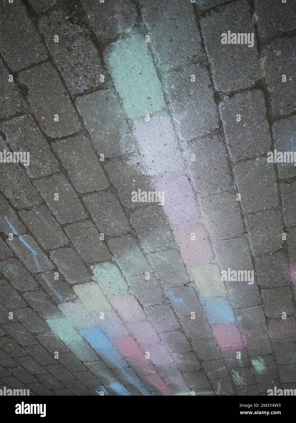 blurred picture chalk asphalt Stock Photo - Alamy