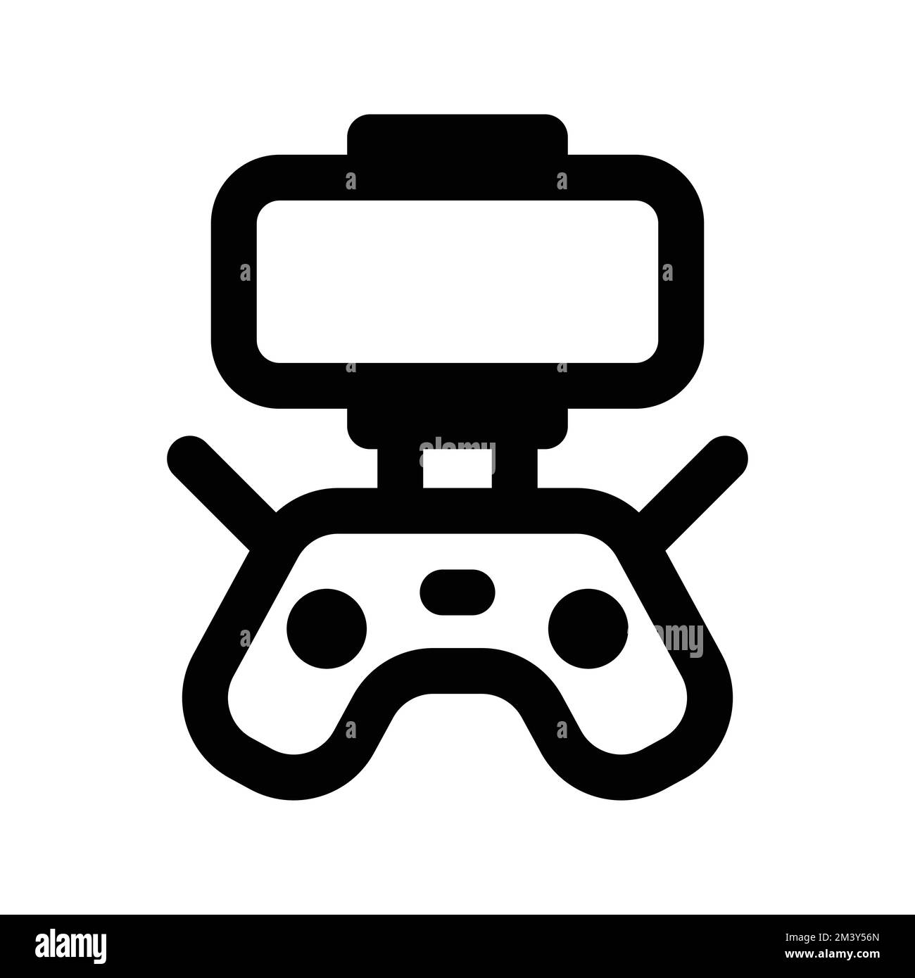 A vector of a Joystick Controller icon on a white background Stock ...