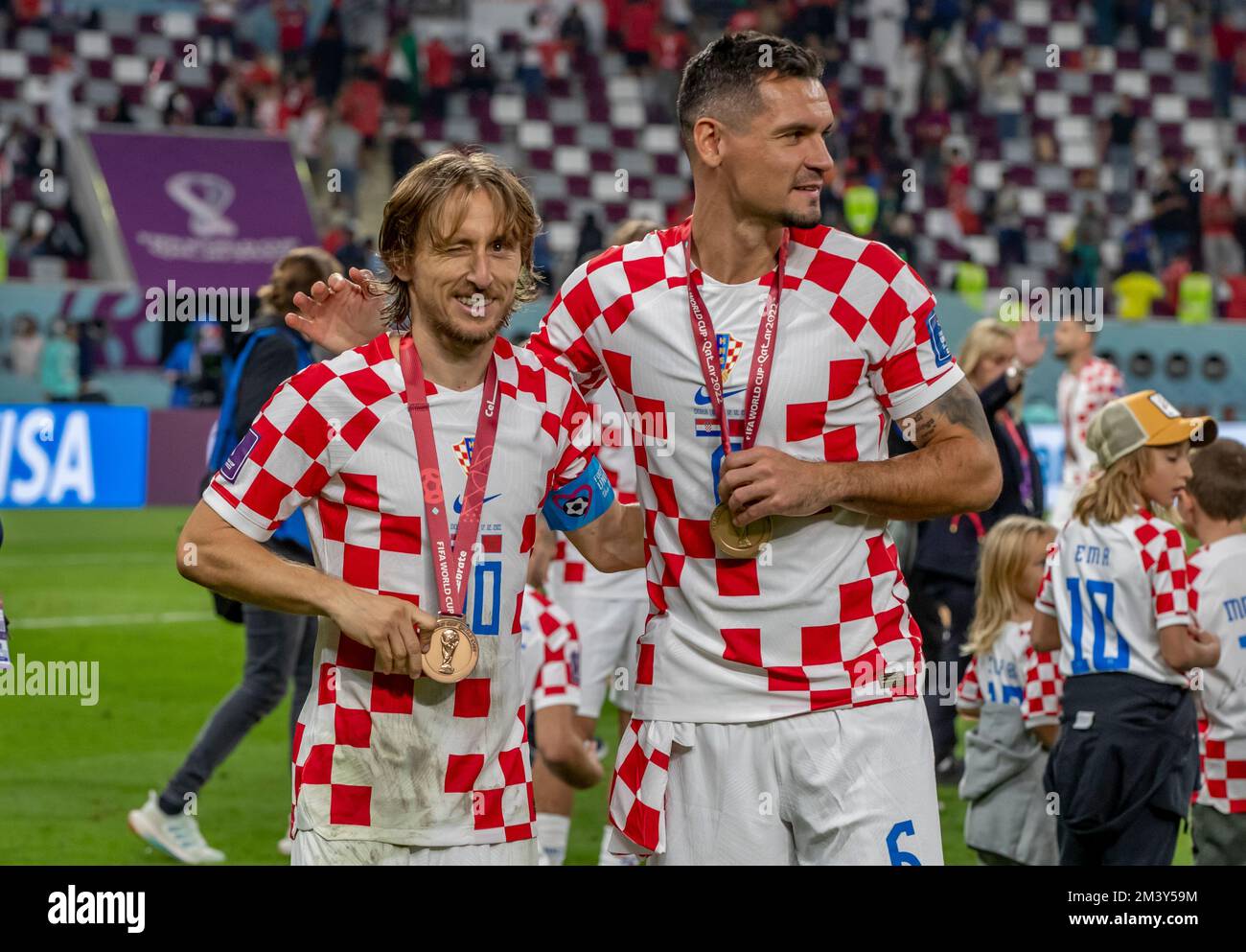 Doha, Qatar. 17th Dec, 2022. Party Croatia vs Morocco, match valid for ...