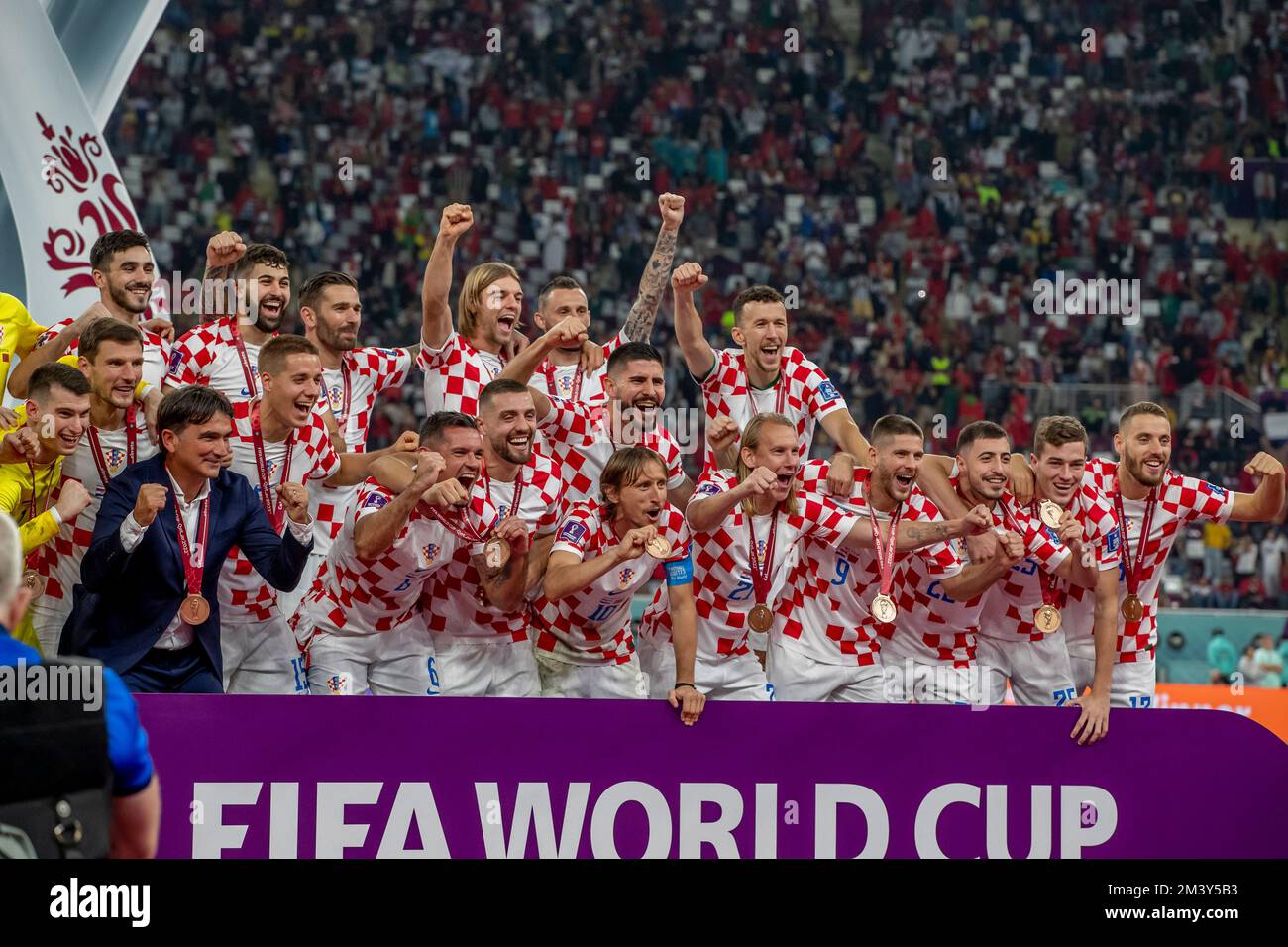 Doha, Qatar. 17th Dec, 2022. Party Croatia vs Morocco, match valid for ...
