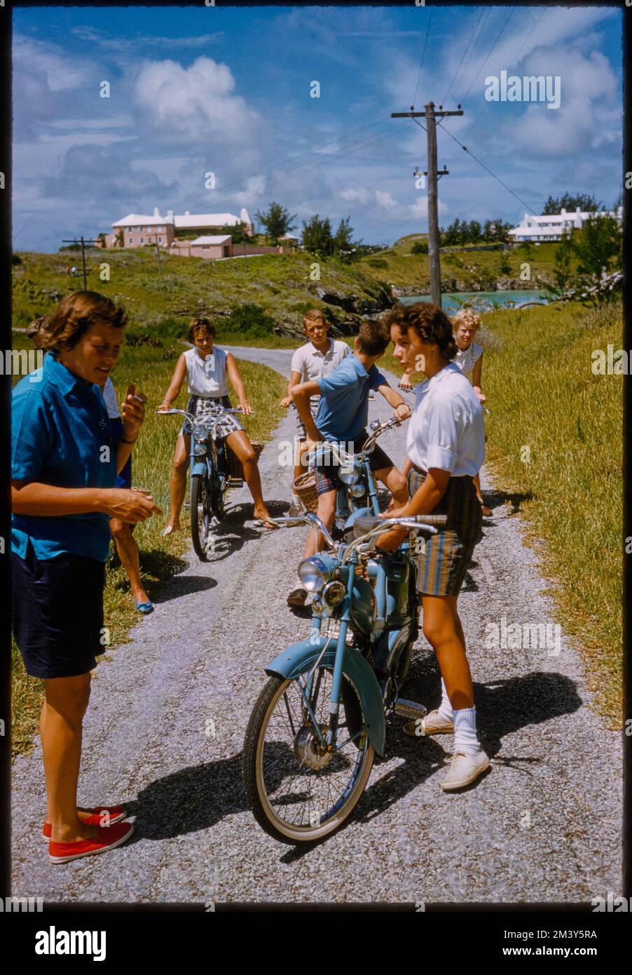 Bike Ride, Beach, and Sidewalk Scenes in Bermuda, Toni Frissell ...