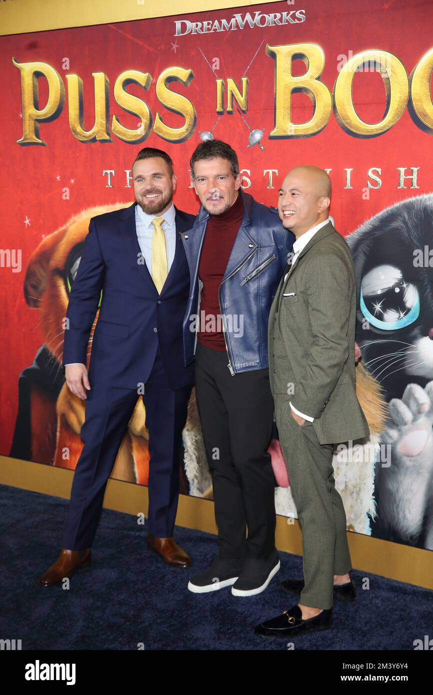 13 December 2022 - New York, New York - Joel Crawford, Antonio Banderas ...