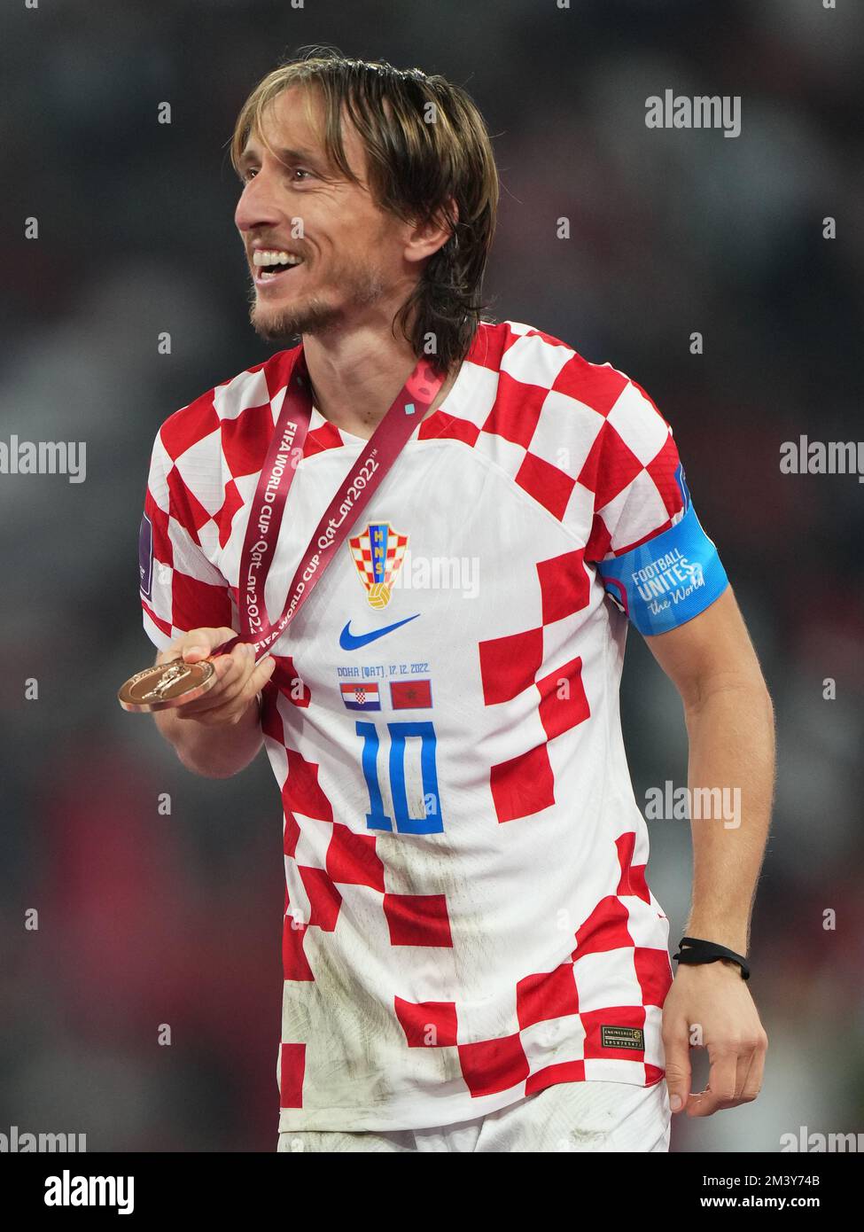 Luka Modric of Croatia during the FIFA World Cup Qatar 2022 match, Play ...