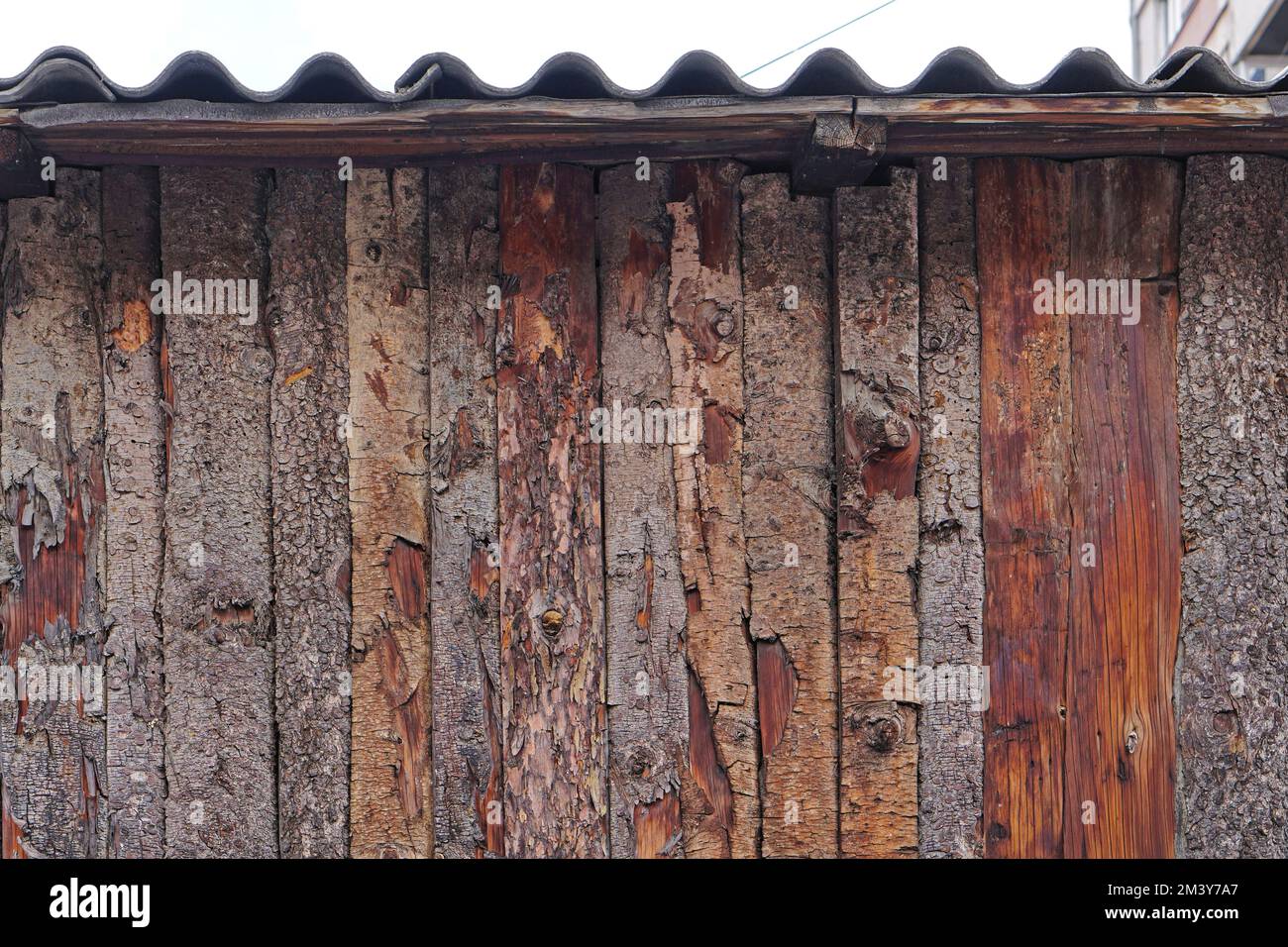 Burnt wooden cabin wall reclaimed wood texture background shed Stock ...