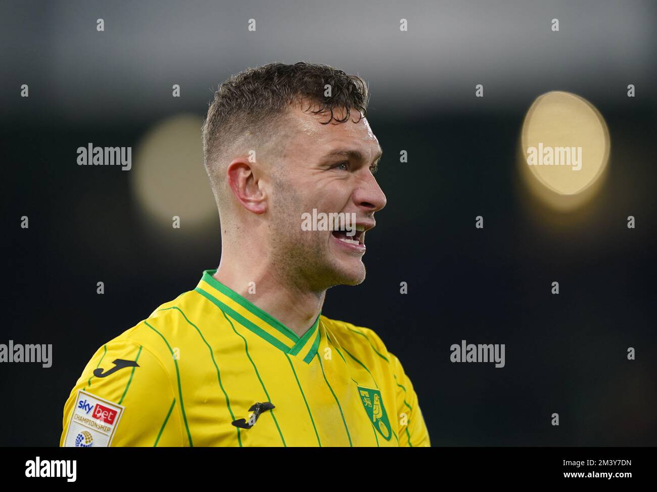 Norwich City's Ben Gibson during the Sky Bet Championship match at Carrow Road, Norwich. Picture ...