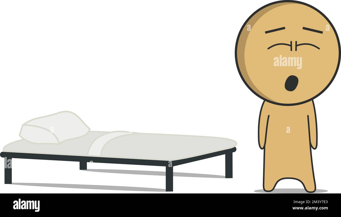 Awake sad Stock Vector Images - Alamy