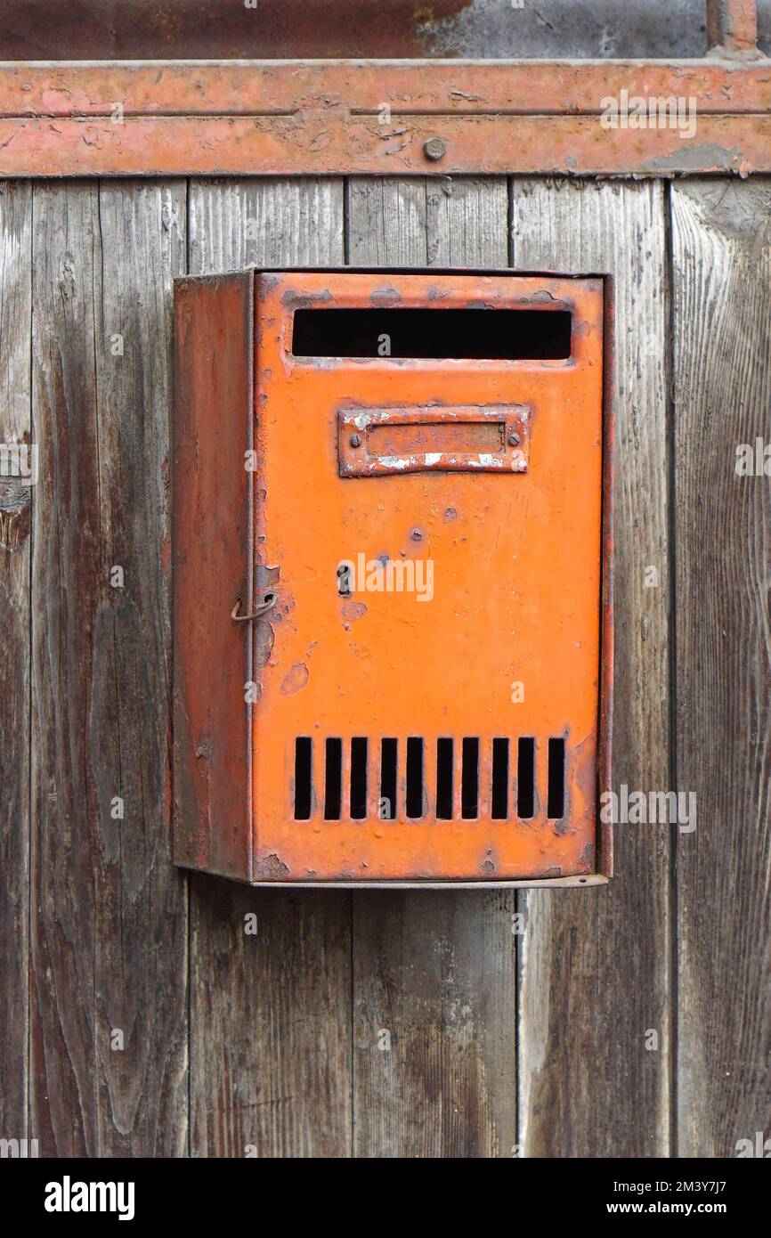 Orange mailbox hi-res stock photography and images - Alamy