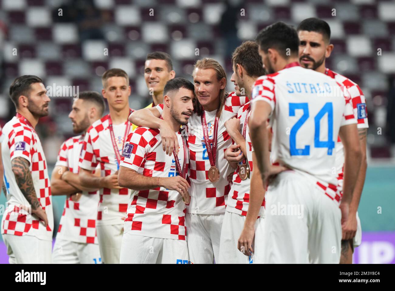 Croatia players during the FIFA World Cup Qatar 2022 match, Play-off ...