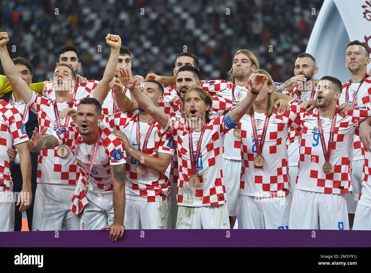 Team photo, team, team, team photo award ceremony with medals for Luka ...