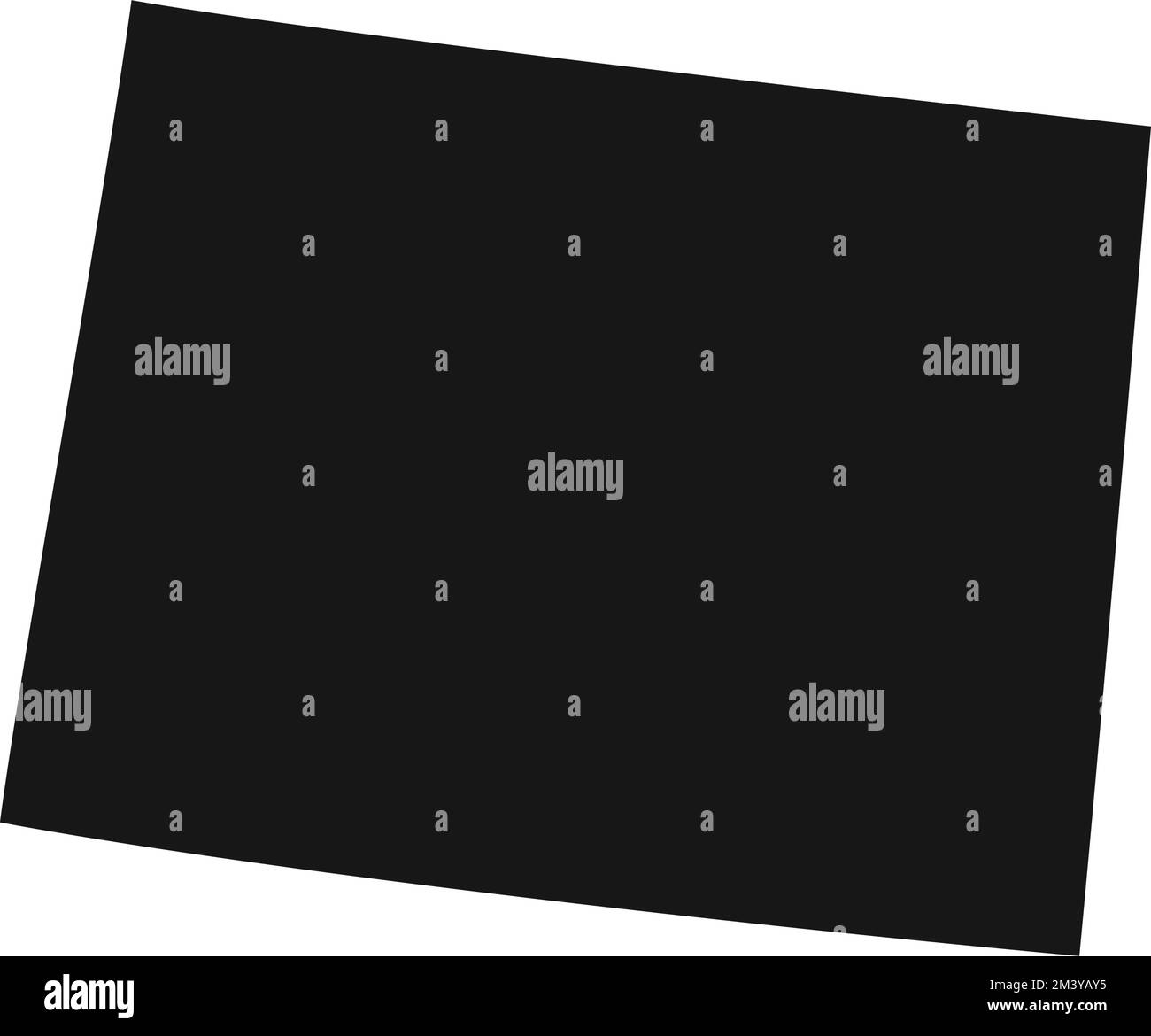Silhouette of Wyoming state border Stock Vector Image & Art - Alamy