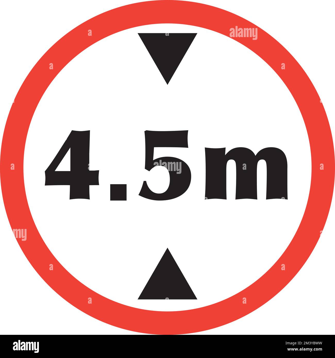 A vector illustration of a safety road sign saying that maximum height ...