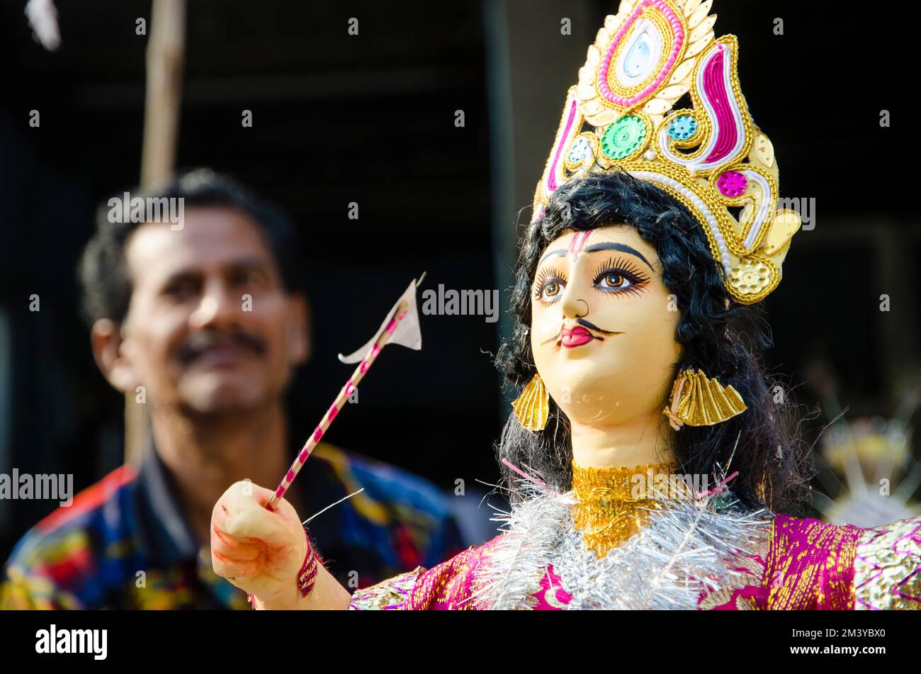 Tollygunj is the suburb, where the statues for religeous occasions are ...