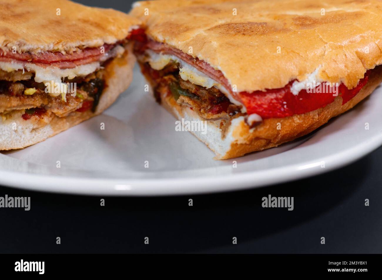 Mexican Torta With Ham