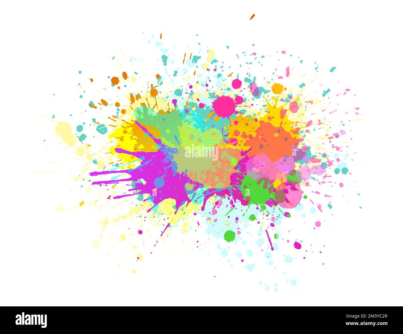 Abstraction colored blots. Vector illustration Stock Vector Image & Art ...