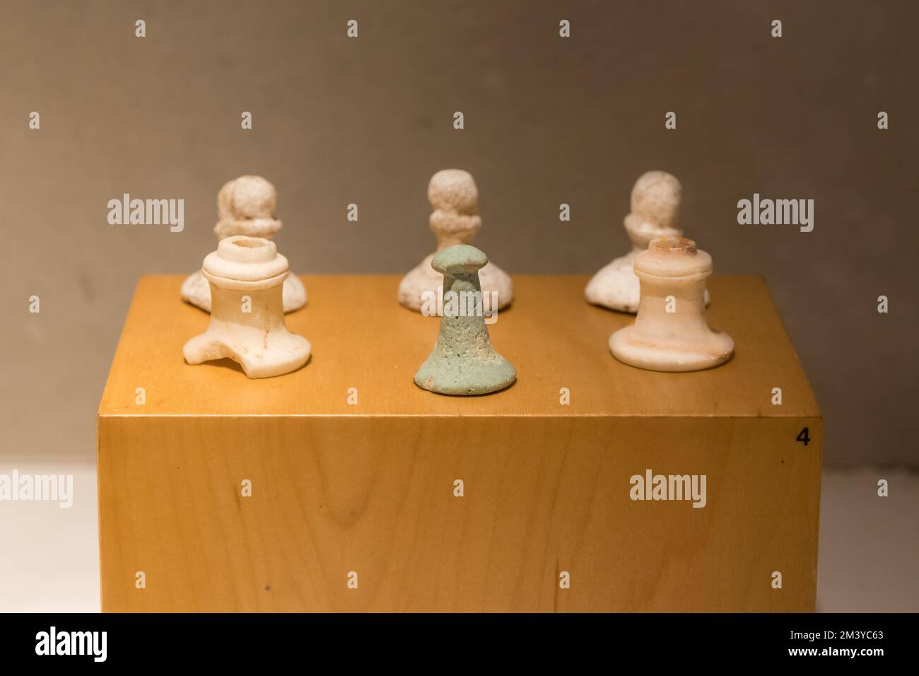 Game pieces. alabaster and limestone. New Kingdom (1550-1070 BC ...