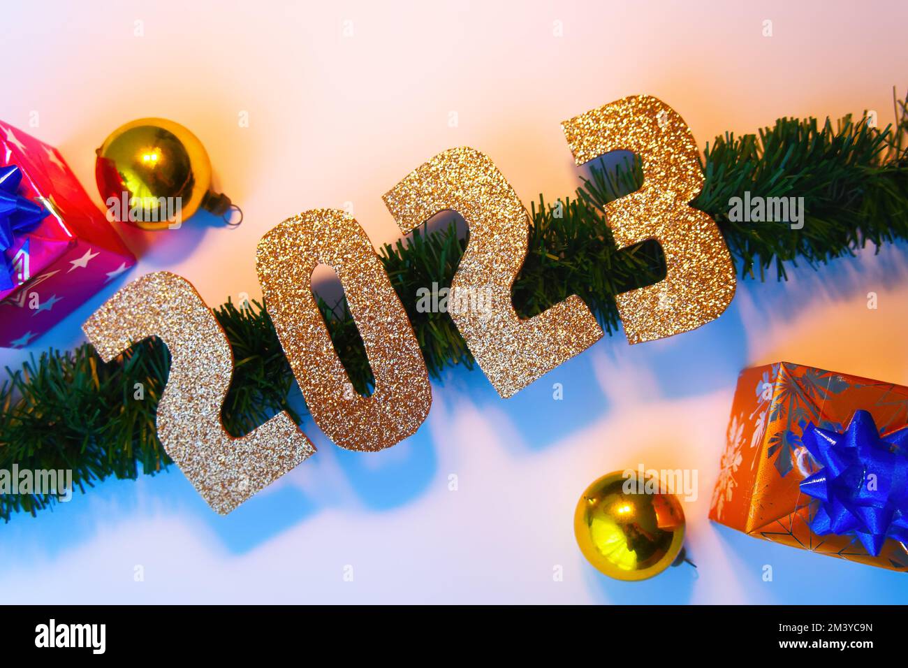 2023 golden numbers hi-res stock photography and images - Alamy