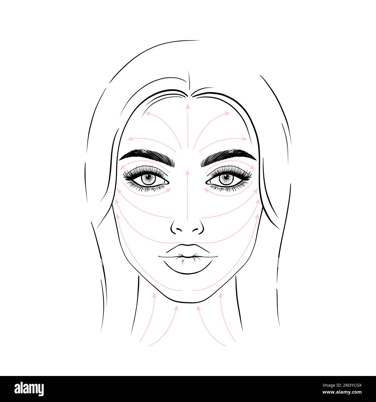 Facial Massage Line Stock Vector Image And Art Alamy