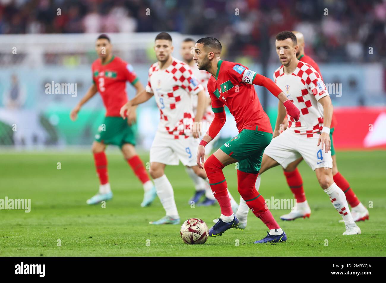 Al Rayyan, Qatar. 17th Dec, 2022. Hakim Ziyech (MAR) Football/Soccer ...