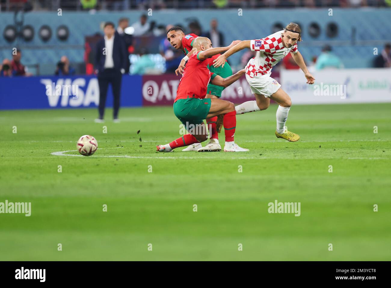 Al Rayyan, Qatar. 17th Dec, 2022. Lovro Majer (CRO) Football/Soccer ...