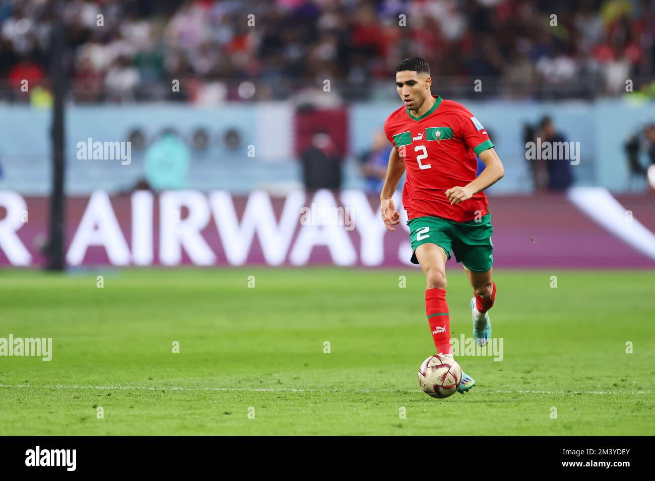 Al Rayyan, Qatar. 17th Dec, 2022. Achraf Hakimi (MAR) Football/Soccer ...