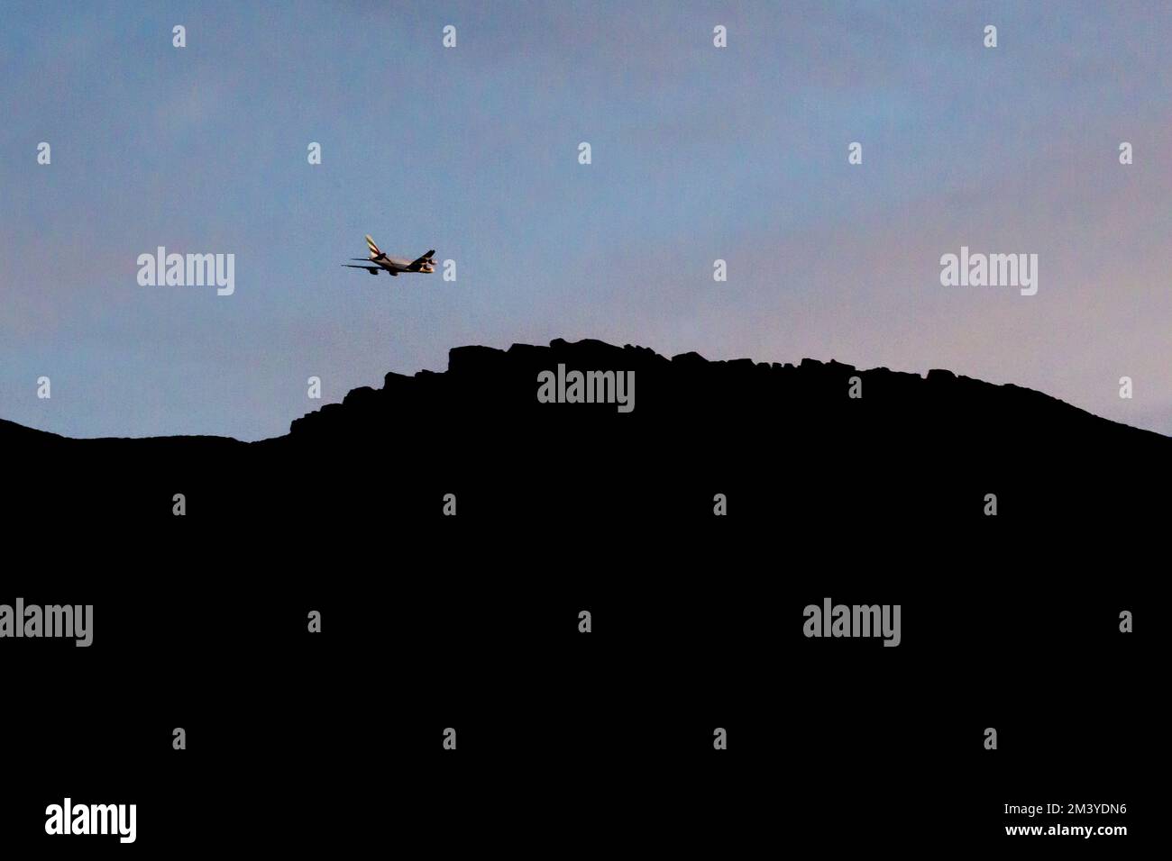 a plane over the indians head Stock Photo - Alamy