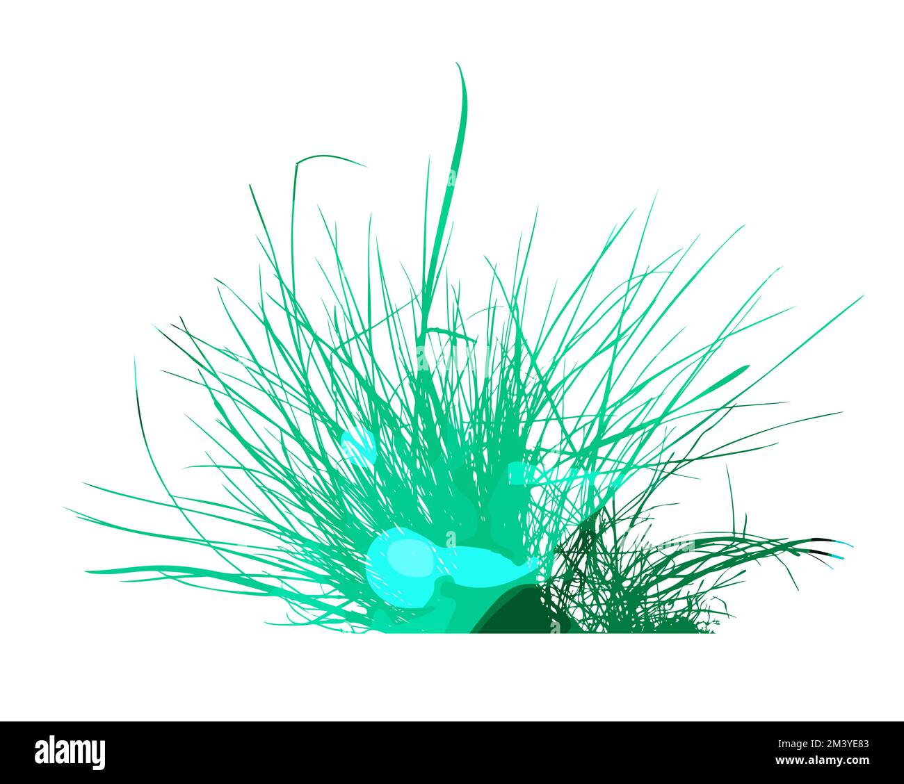 Vector green watercolor natural, organic, bio, eco label and shape ...