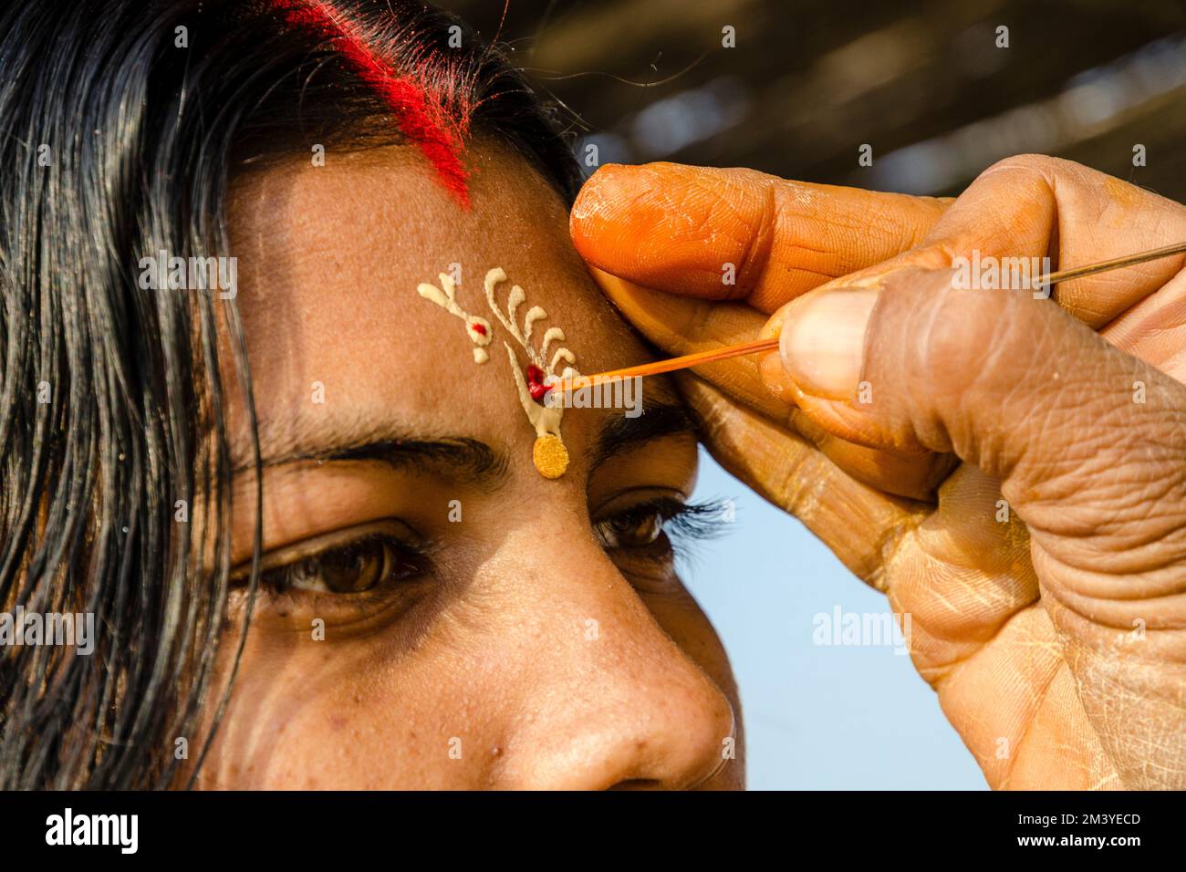 Chandanam On Forehead