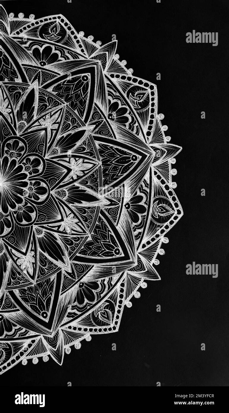 Drawing of Mandalas Stock Photo - Alamy
