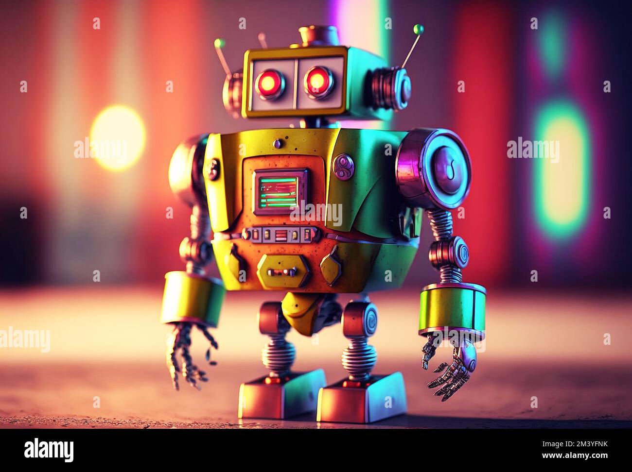 Colourful robot hi-res stock photography and images - Alamy
