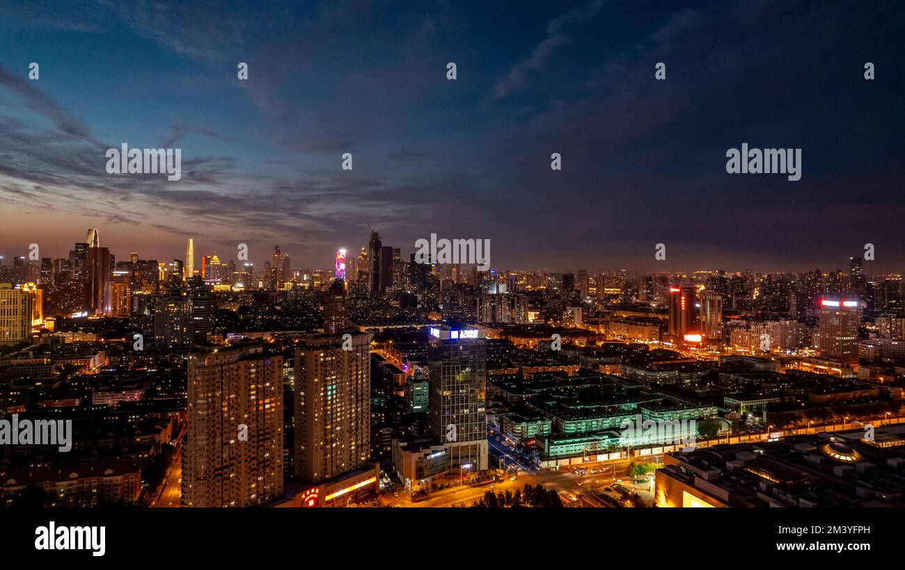 The Cultural Center before sunset at Galaxy Square, Tianjin, China ...