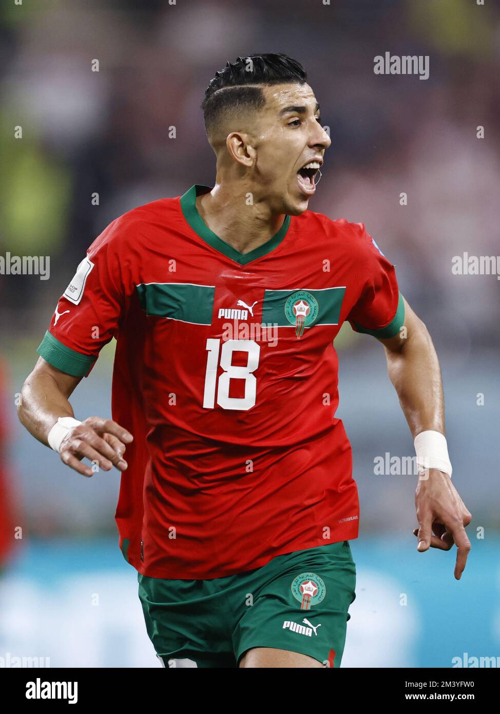 Ar-Rayyan, Qatar. 17th Dec, 2022. AR-RAYYAN - Jawad El Yamiq of Morocco ...