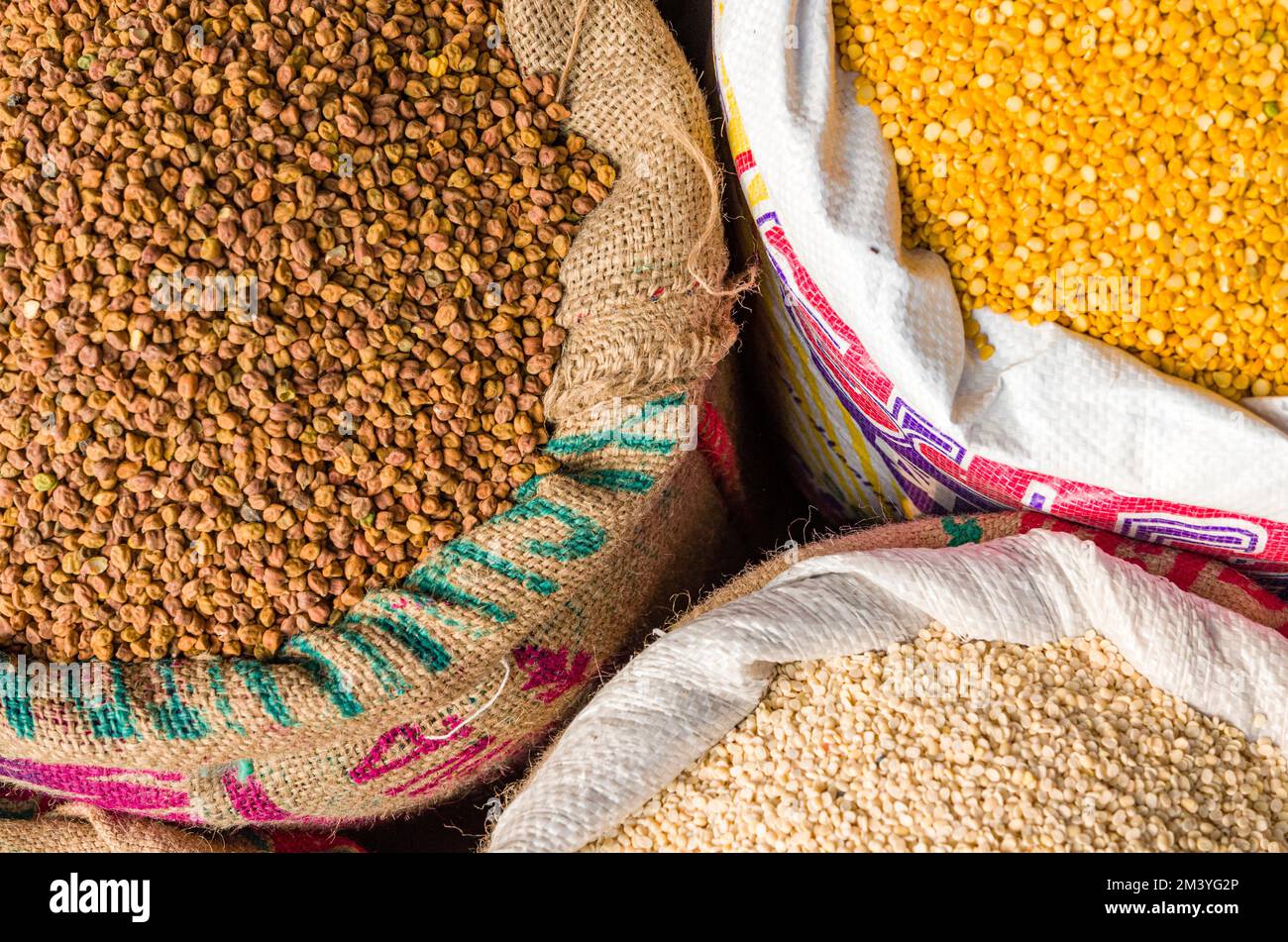 Moong Dhal, Urid Dhal and many more different types of lentils are ...