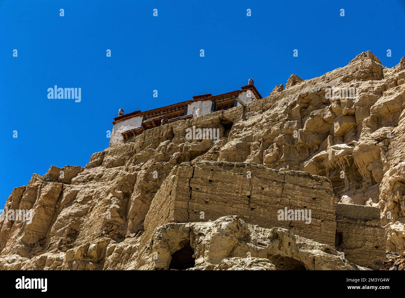 The internal temples of Guge Dynasty Relics Scenic Area in Zhada County ...