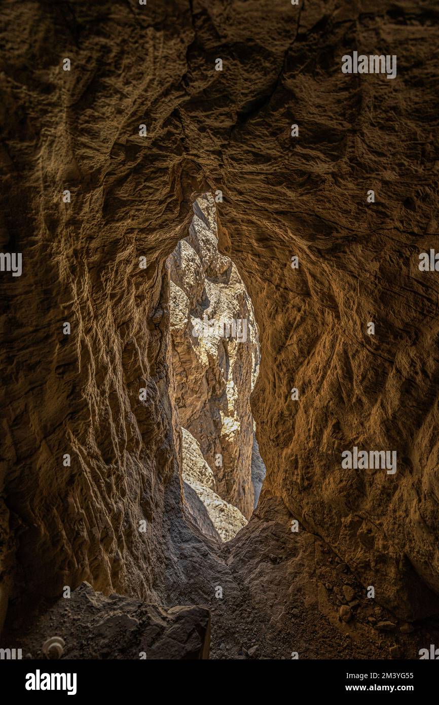 A cave in the Guge Dynasty Relics Scenic Area in Zhada County, Ali ...