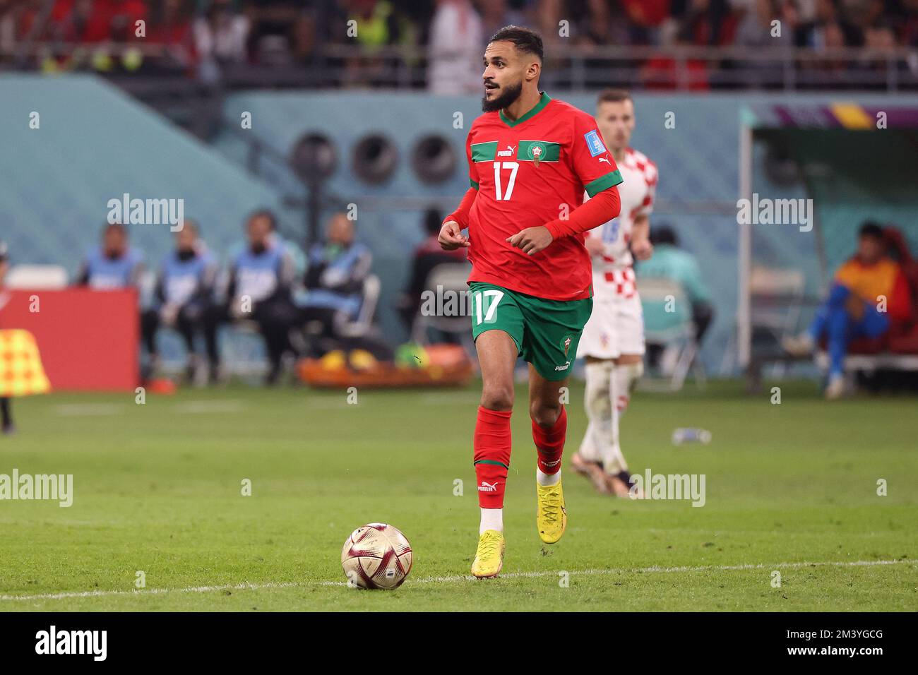 Sofiane Boufal of Morocco during the FIFA World Cup 2022, third place ...
