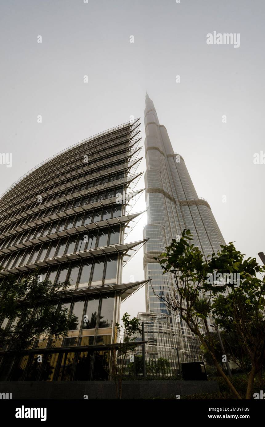Burj Khalifa Dubai, with 512 m the worlds highest building, during a ...