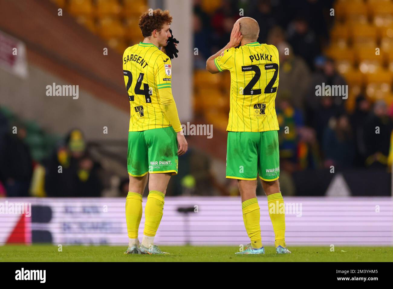 Carrow Road, Norwich, Norfolk, UK. 17th Dec, 2022. EFL Championship League Football, Norwich ...