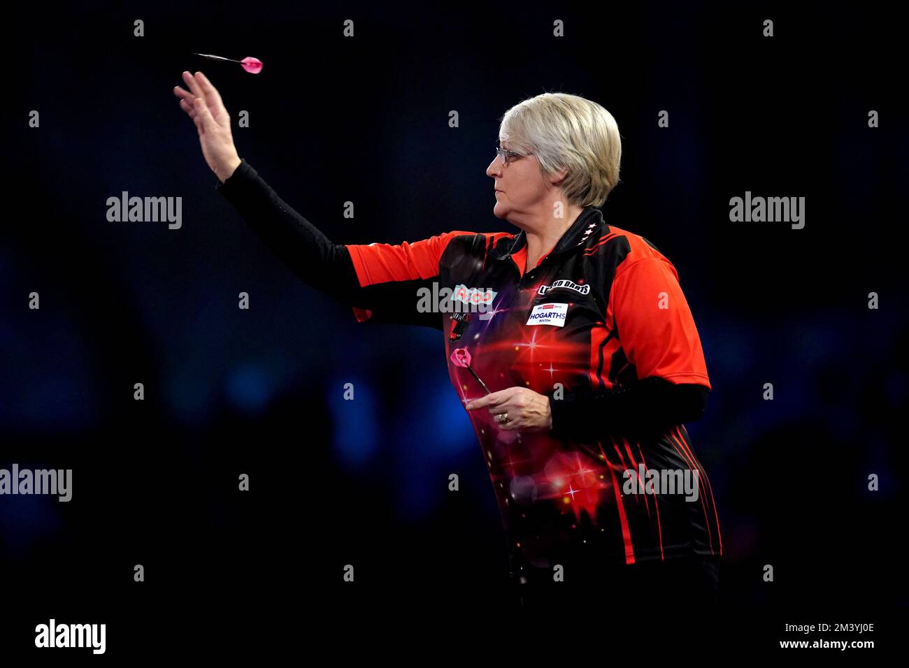 Lisa Ashton during her match against Ryan Meikle during day three of ...