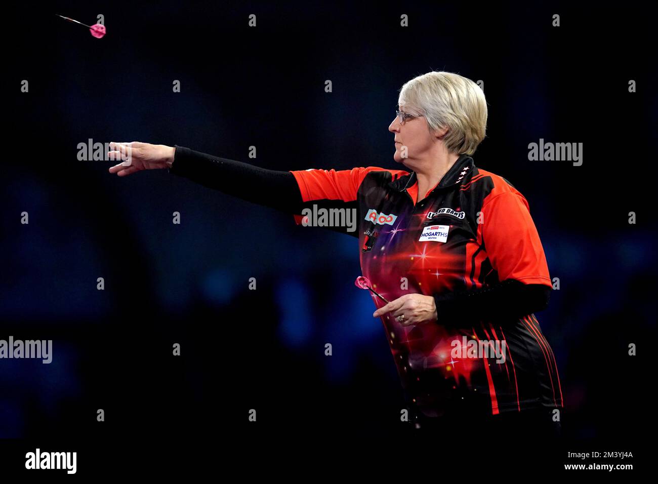 Lisa Ashton during her match against Ryan Meikle during day three of ...
