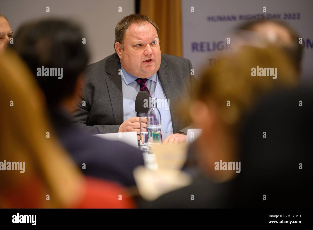 Prof. Mark Hill KC speaking at the Conference "Religious Freedom – The ...